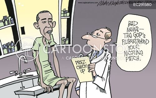 Obama Checkup Cartoons and Comics - funny pictures from CartoonStock