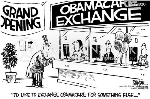 Obamacare Exchange Cartoons and Comics - funny pictures from CartoonStock