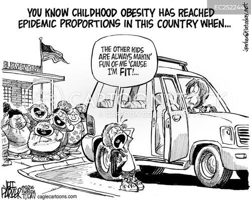 Kids Obesity Cartoons and Comics - funny pictures from CartoonStock