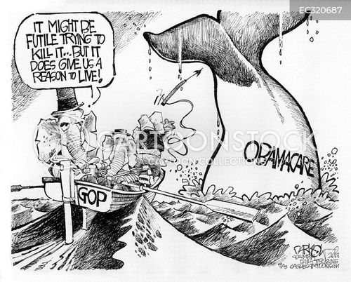 Killing Obamacare Cartoons and Comics - funny pictures from CartoonStock