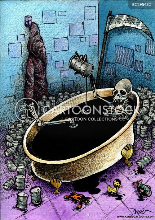 Oil Cartoons and Comics - funny pictures from CartoonStock