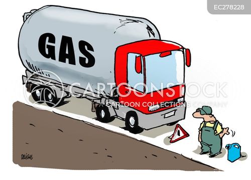 Gas Truck Cartoons and Comics - funny pictures from CartoonStock