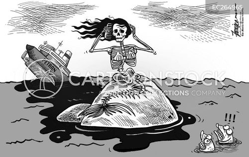 Oil Spill Cleanup Cartoons and Comics - funny pictures from CartoonStock