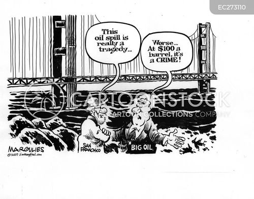 Oil Disaster Cartoons and Comics - funny pictures from CartoonStock