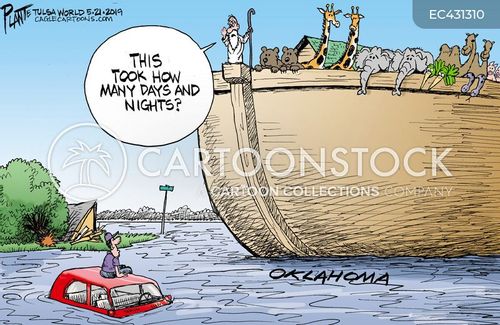 Oklahoma Floods Cartoons and Comics - funny pictures from CartoonStock