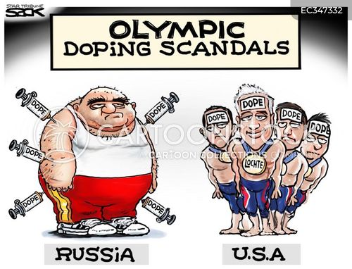 Olympic Doping Cartoons and Comics - funny pictures from CartoonStock