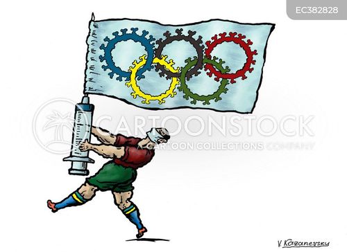 Olympic Rituals Cartoons and Comics - funny pictures from CartoonStock