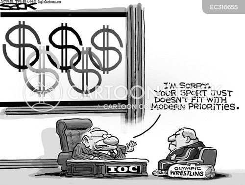 Wrestling Ring Cartoons and Comics - funny pictures from CartoonStock