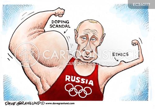 Atletas Rusos Cartoons and Comics - funny pictures from CartoonStock
