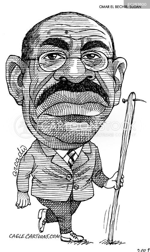 Omar El Bachir Cartoons and Comics - funny pictures from CartoonStock