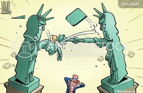 Opposite Sides Cartoons and Comics - funny pictures from CartoonStock