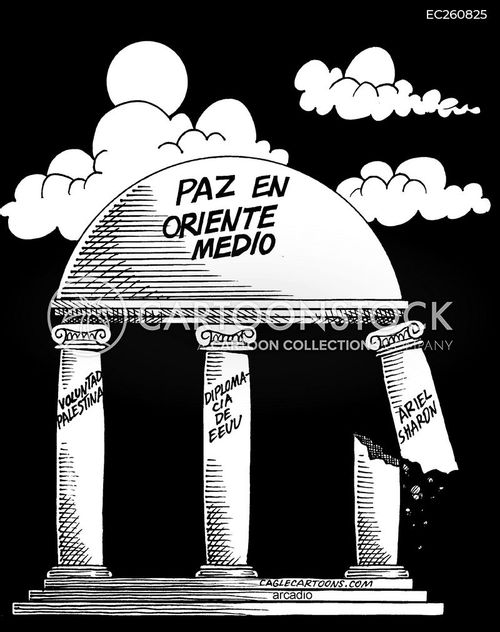 Paz En Oriente Medio Cartoons and Comics - funny pictures from CartoonStock