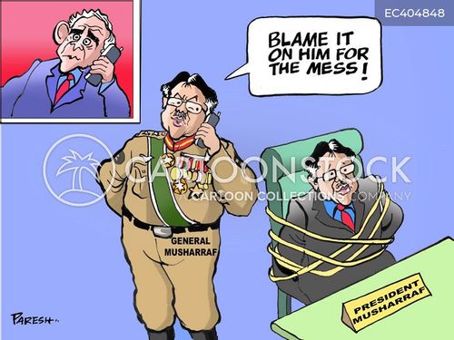 General Musharraf Cartoons and Comics - funny pictures from CartoonStock