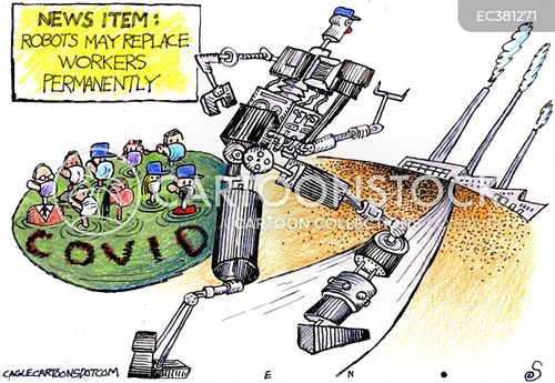 Robot Worker Cartoons and Comics - funny pictures from CartoonStock