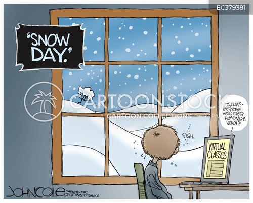 Snowy Day Cartoons and Comics - funny pictures from CartoonStock