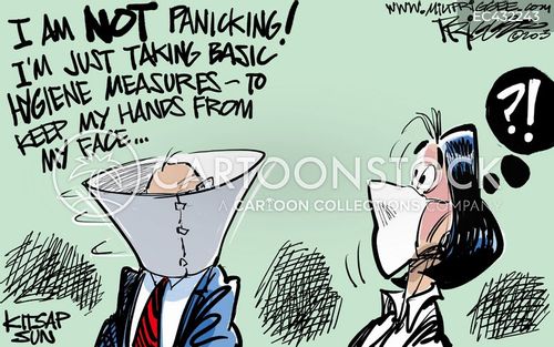 Panic Prevention Cartoons and Comics - funny pictures from CartoonStock