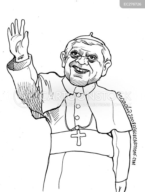 Papa Benedicto Cartoons and Comics - funny pictures from CartoonStock