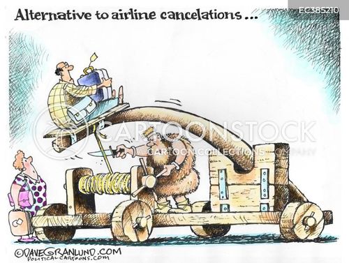 Travel Rebooking Cartoons and Comics - funny pictures from CartoonStock