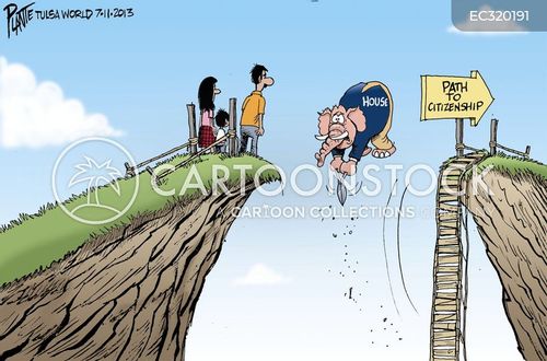Path Citizenship Cartoons and Comics - funny pictures from CartoonStock