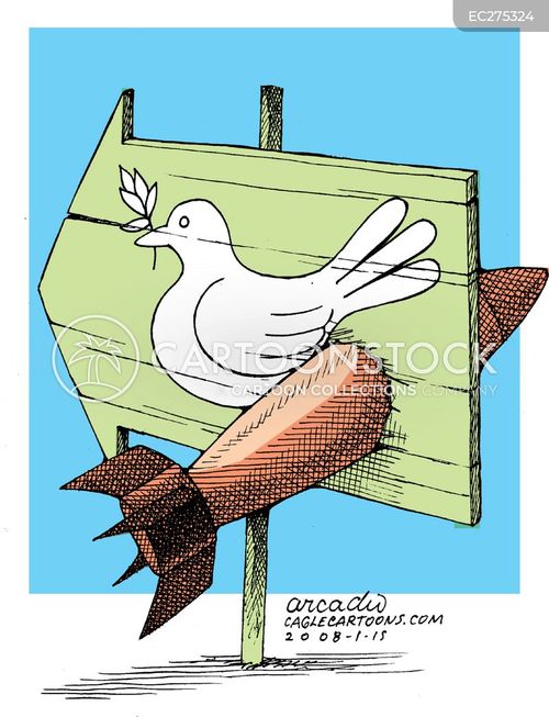 Truce Negotiations Cartoons and Comics - funny pictures from CartoonStock