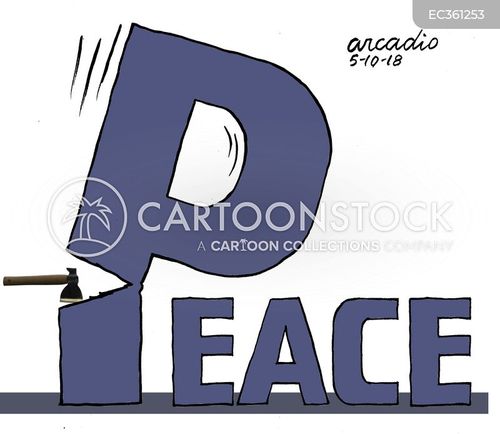 Peace Stability Cartoons and Comics - funny pictures from CartoonStock