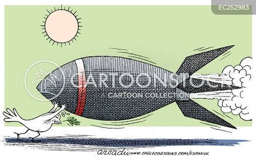 Peace Vs War Cartoons and Comics - funny pictures from CartoonStock