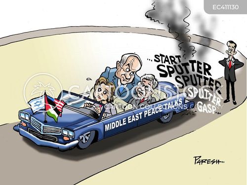 Peace Talks Location Cartoons and Comics - funny pictures from CartoonStock