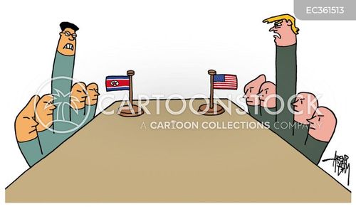 Trump-kim Talks Cartoons and Comics - funny pictures from CartoonStock