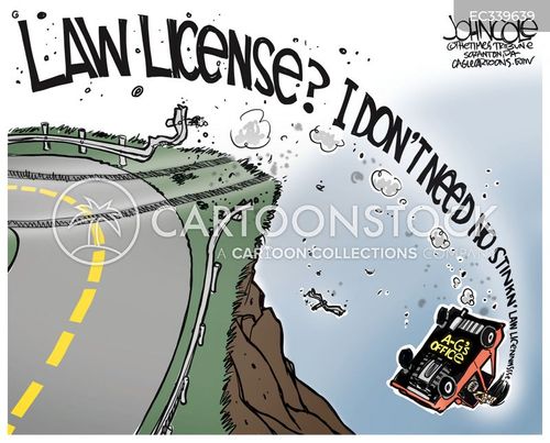 Law License Cartoons and Comics - funny pictures from CartoonStock