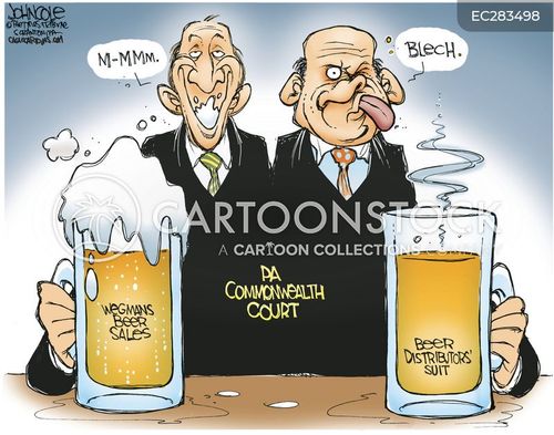 Cartoon Beer Distributor