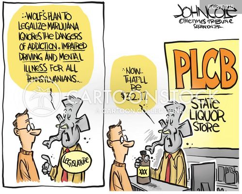 Cannabis Sales Cartoons and Comics - funny pictures from CartoonStock