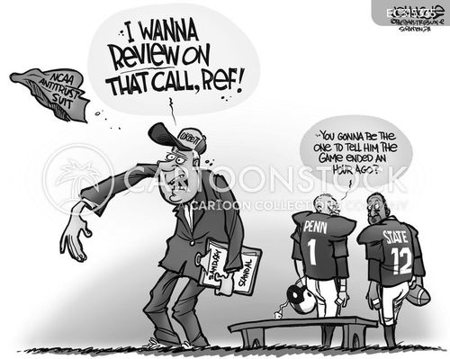 Ncaa Penalties Cartoons and Comics - funny pictures from CartoonStock
