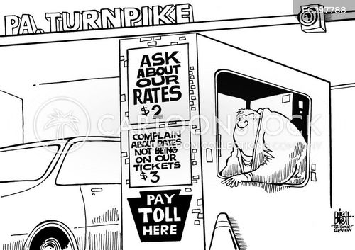 Toll Ticket Cartoons and Comics - funny pictures from CartoonStock
