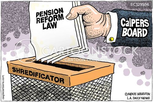 Pension Reform Law Cartoons and Comics - funny pictures from CartoonStock