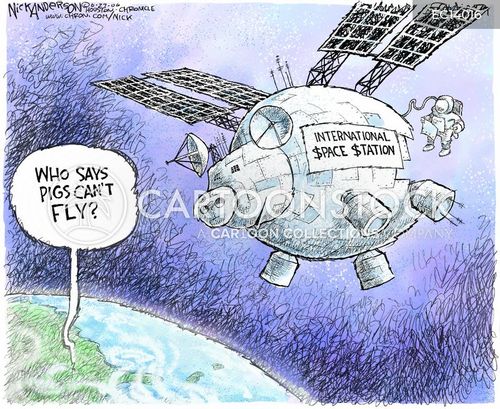 Pigs Cant Fly Cartoons and Comics - funny pictures from CartoonStock