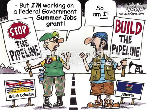 Pipeline Fee Deal Cartoons and Comics - funny pictures from CartoonStock