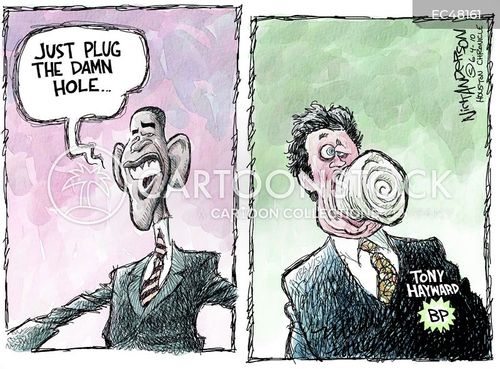 Plug A Hole Cartoons and Comics - funny pictures from CartoonStock