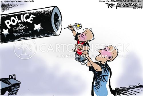 Police Response Cartoons and Comics - funny pictures from CartoonStock