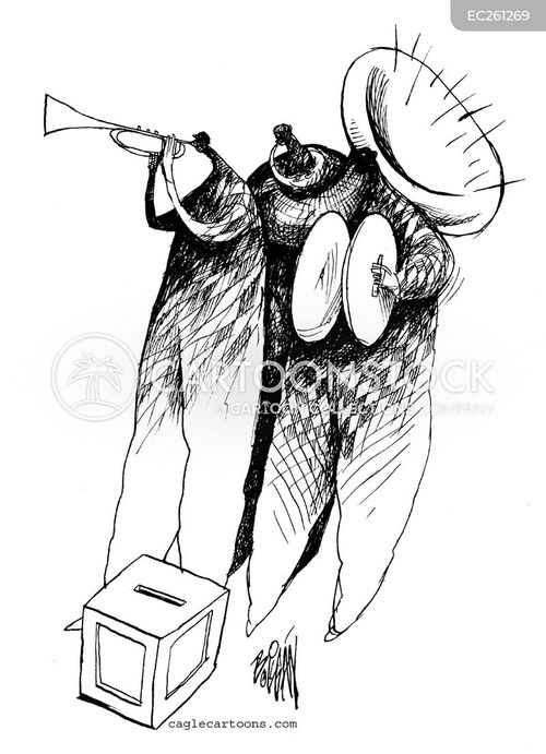 Political Soundtrack Cartoons and Comics - funny pictures from CartoonStock
