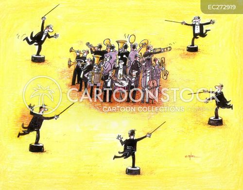 Band Leader Cartoons and Comics - funny pictures from CartoonStock