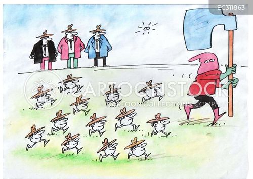 Terrorized People Cartoons and Comics - funny pictures from CartoonStock