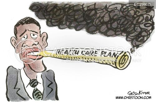 Obama Smokes Cartoons and Comics - funny pictures from CartoonStock