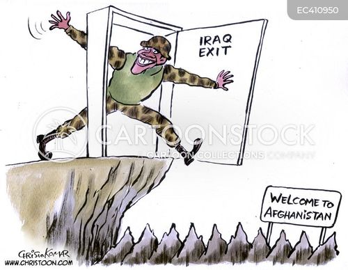Exit Iraq Cartoons and Comics - funny pictures from CartoonStock