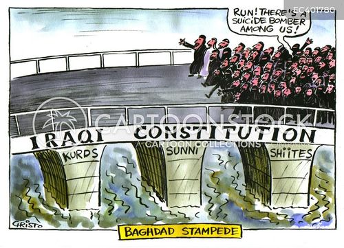 Baghdad Stampede Cartoons and Comics - funny pictures from CartoonStock