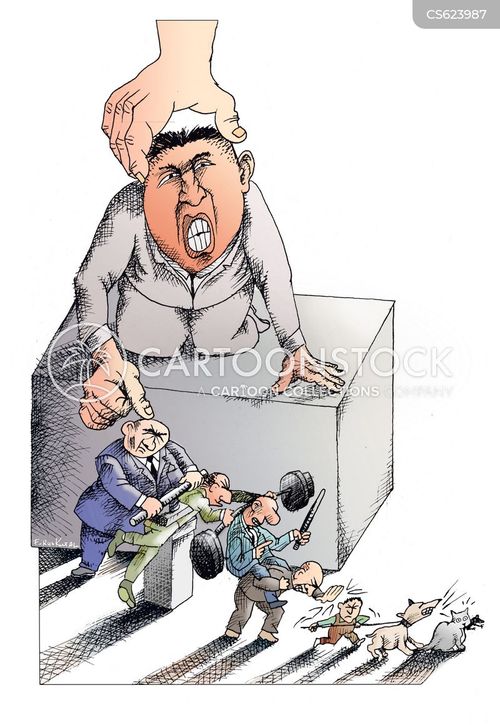 Fighting Cartoons and Comics - funny pictures from CartoonStock