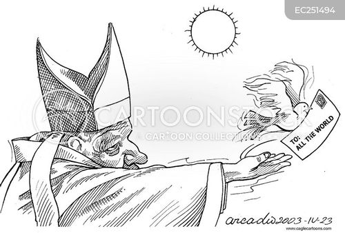 Papal Statements Cartoons and Comics - funny pictures from CartoonStock