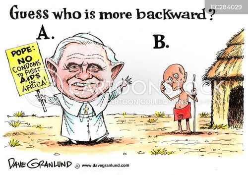 Pope's Stance Cartoons and Comics - funny pictures from CartoonStock