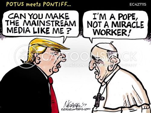 Pope-and-trump Cartoons and Comics - funny pictures from CartoonStock