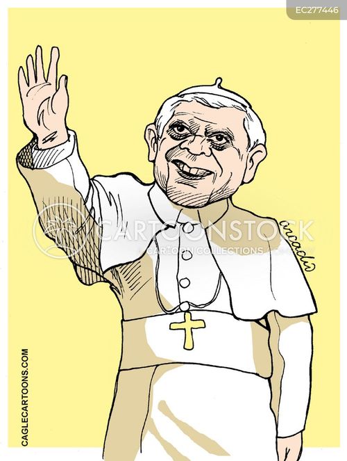 Papal Wave Cartoons and Comics - funny pictures from CartoonStock