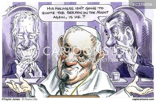 Pope Visit Cartoons and Comics - funny pictures from CartoonStock